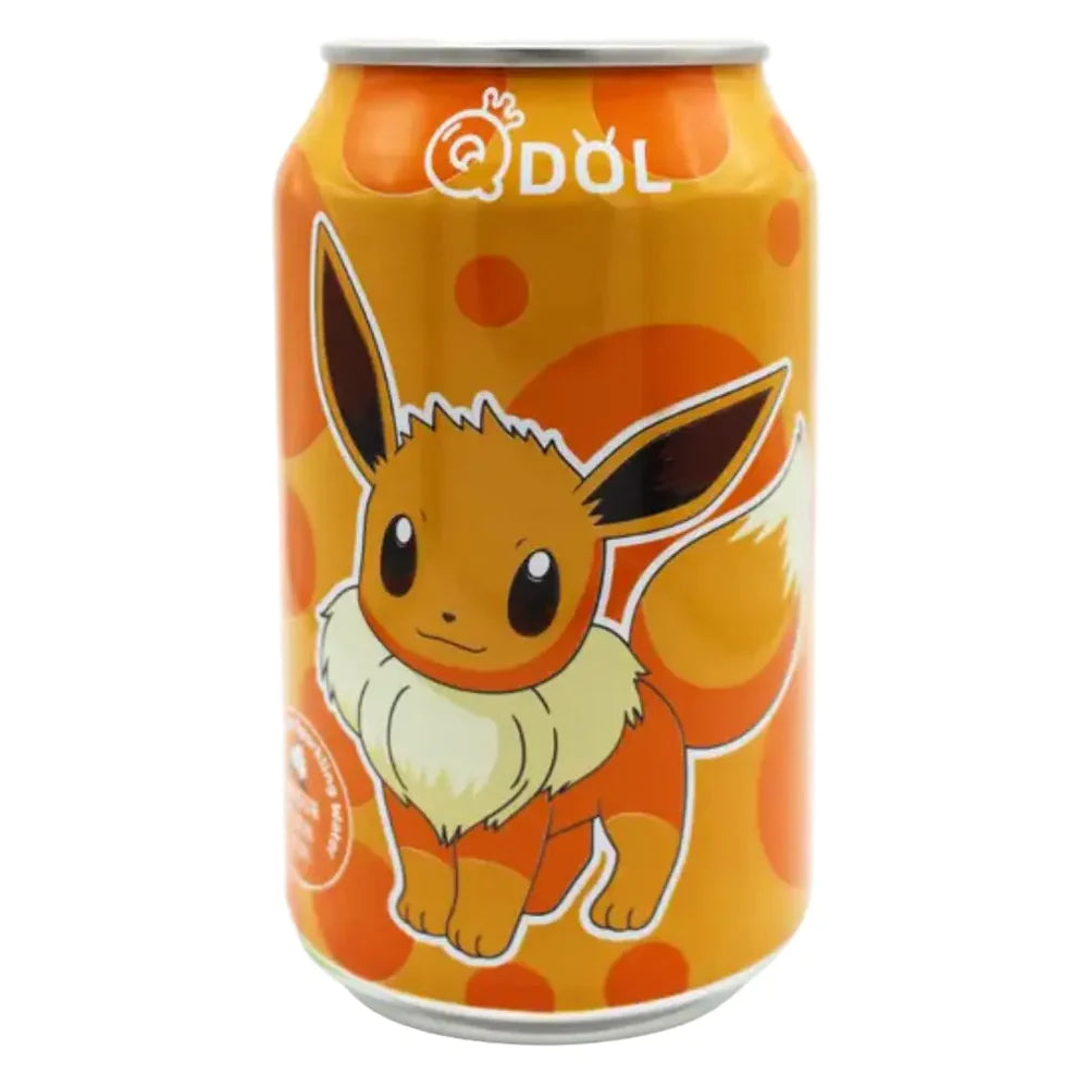 QDOL Pokemon Evoli Peach Flavoured Sparkling Water 24 x 330ml – Planet ...