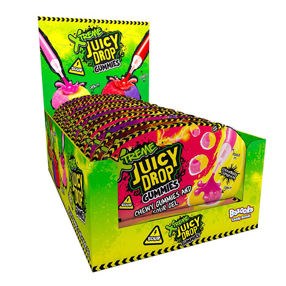 Juicy Drop Gummies Xtreme Sour Gel 12 x 57g – Planet Foods