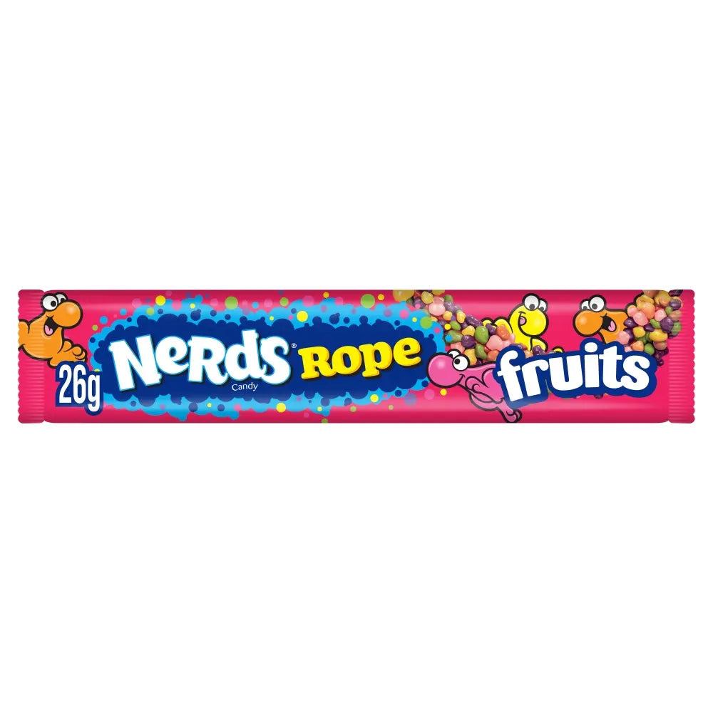 Wonka Nerds Ropes Fruits 24 x 26g – Planet Foods