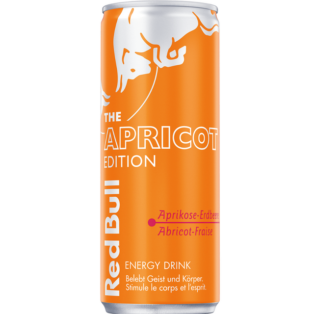 Red Bull Energy Drink The Apricot Edition Apricot & Strawberry 24 x 25 ...