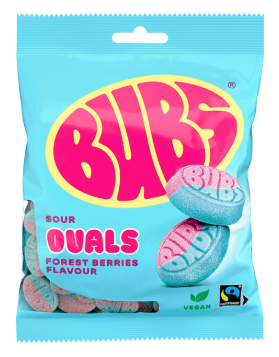 Bubs Godis Goody Sour Ovals Raspberry & Blueberry 12 x 90g – Planet Foods