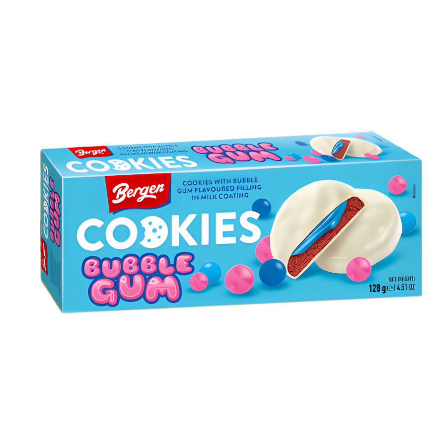Bergen Bubble Gum Cookies 18 x 128g – Planet Foods