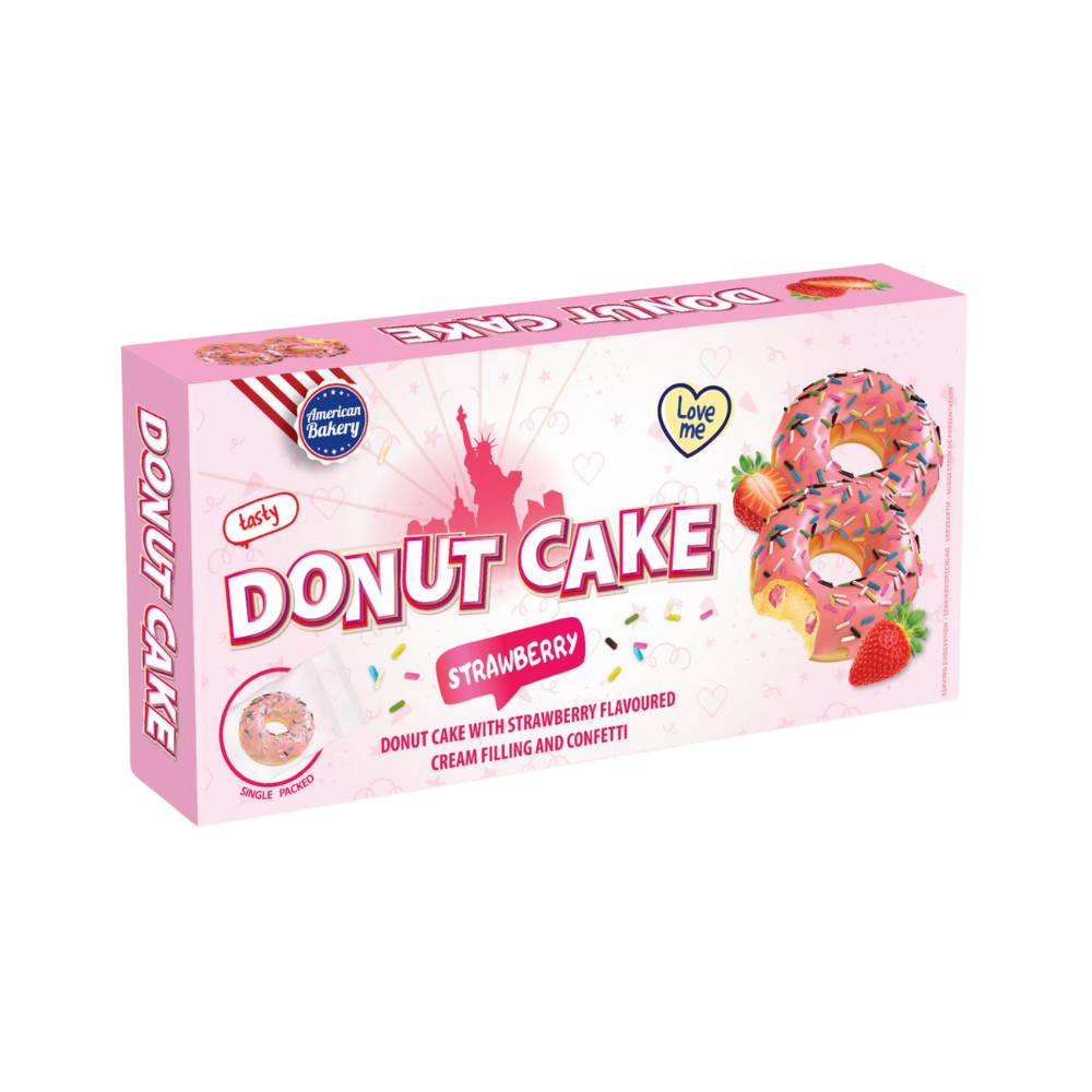 American Bakery Donut Cake Strawberry – Planet Foods