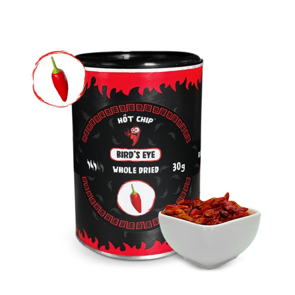 Hot Chip Bird's Eye Dried Chilli Pods 10 x 30g – Planet Foods