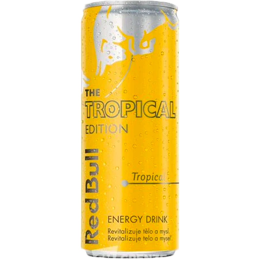 Red Bull The Yellow Edition Tropical 12 x 250ml DDM 2026-03 – Planet Foods