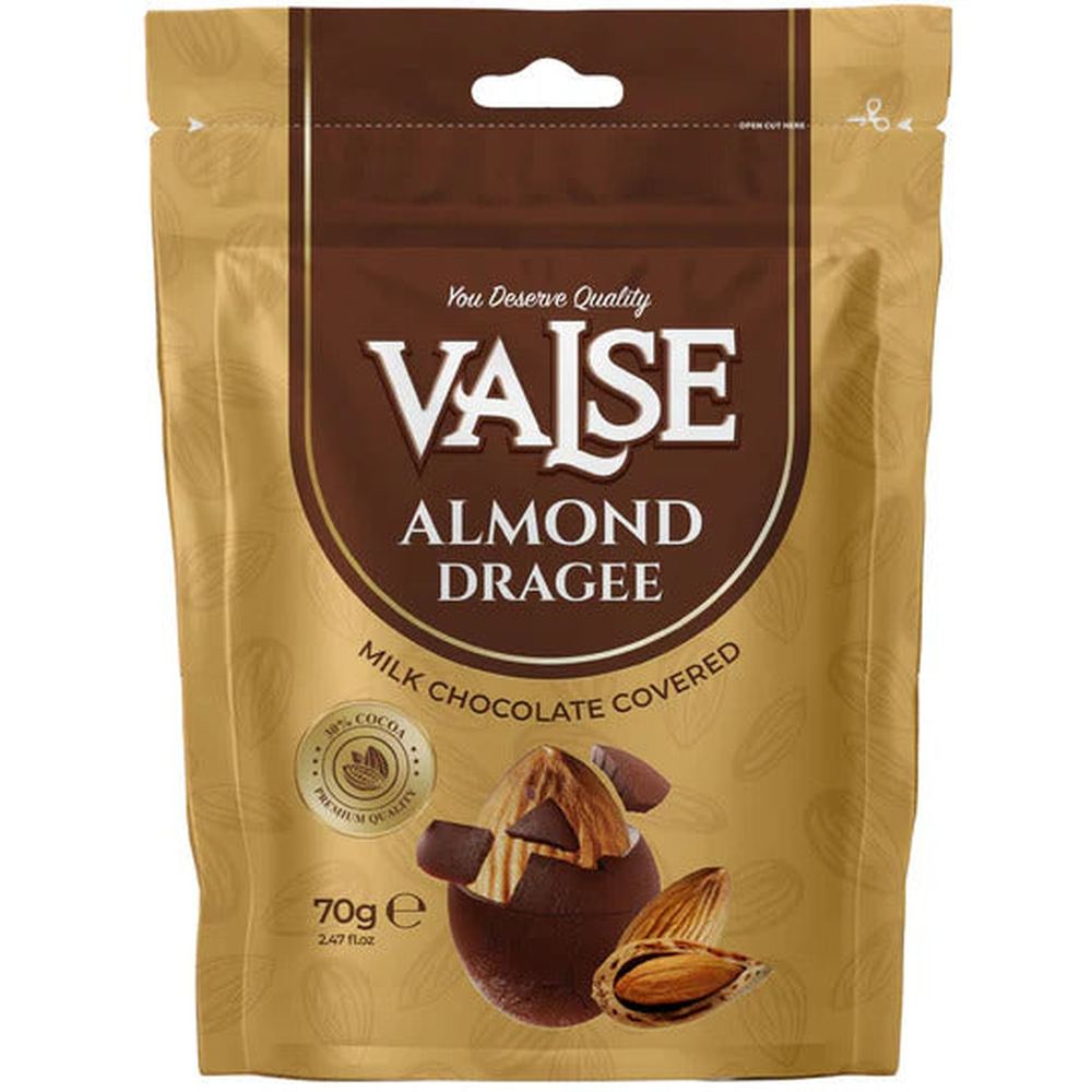 Valse Dragee Almond & Milk Chocolate 12 x 70g – Planet Foods