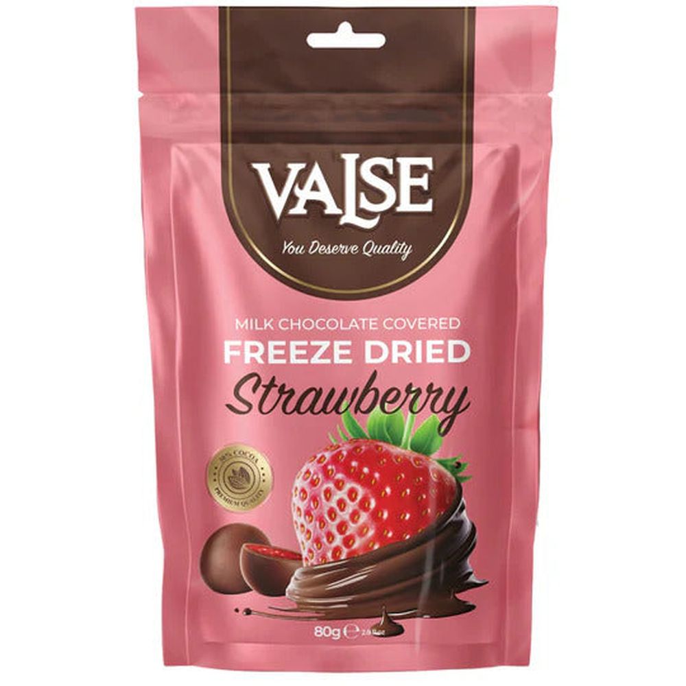 Valse Freeze Dried Strawberry & Milk Chocolate 12 x 80g – Planet Foods