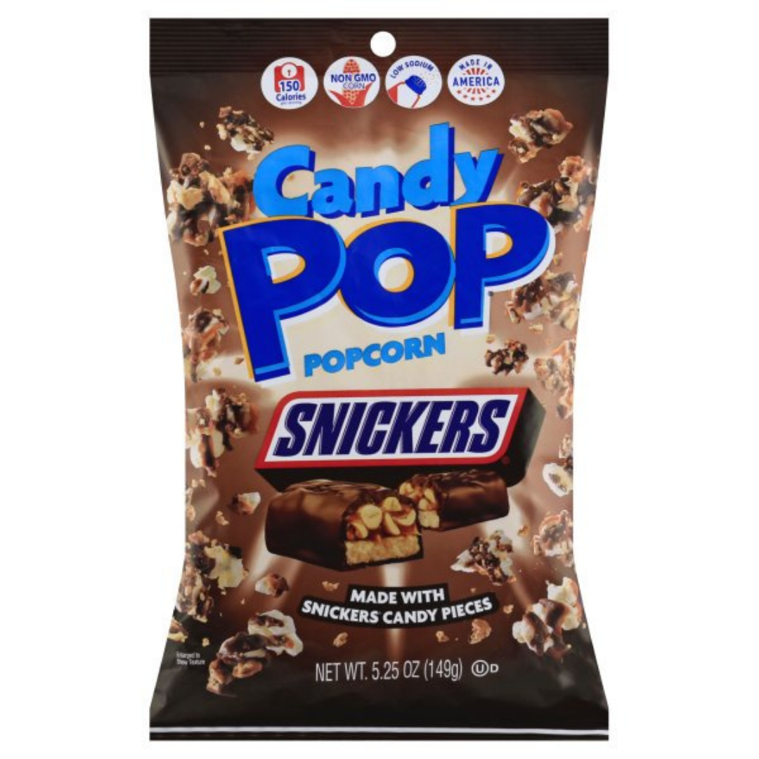 Candy Pop Popcorn Snickers 12 x 149g – Planet Foods
